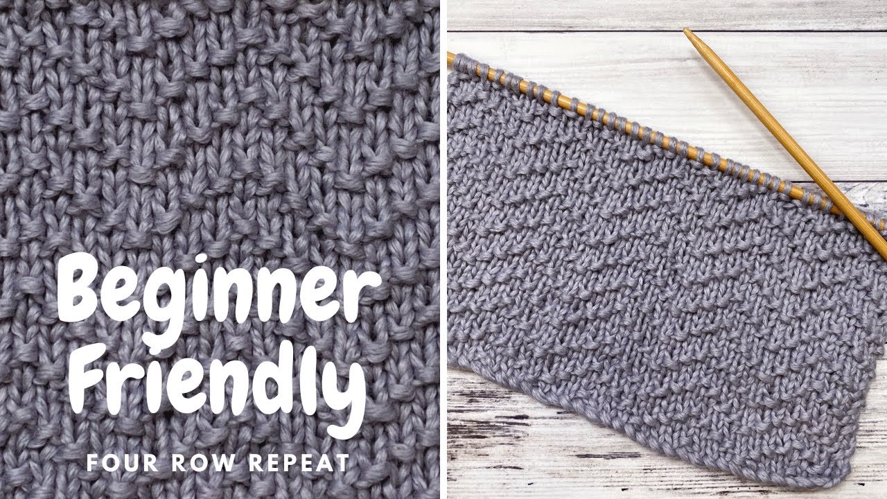 Knit Chevron Seed Stitch | Easy Tutorial - YouTube