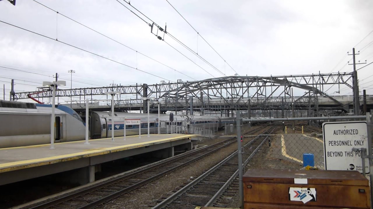 Amtrak Northeast Regional Train #162 in New Haven, CT - YouTube