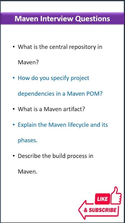 Very Important Maven Interview Questions Shorts Interview Maven Youtube