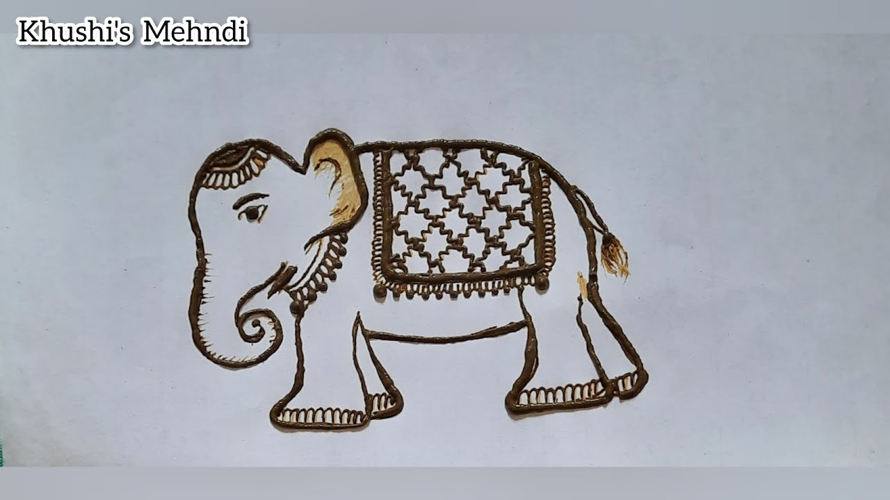 Henna Designs Drawings Elephant