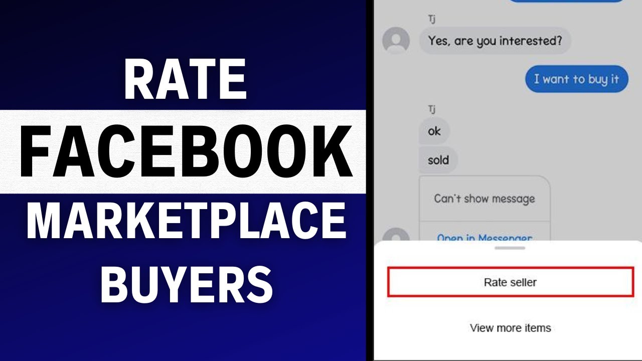 How to Rate Buyers on Facebook Marketplace (EASY) - YouTube