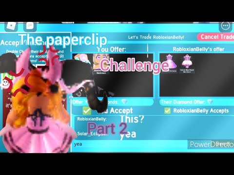 The paperclip challenge// part 2 // Royale high// Luna Moon - YouTube