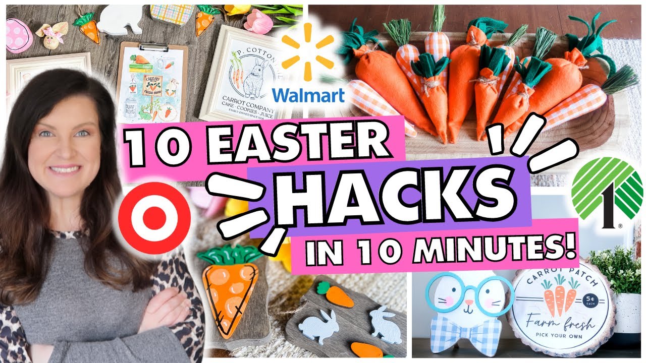 You've gotta try these 10 FAST Easter Decor Hacks + DIYs! 🥕 PLUS Free ...