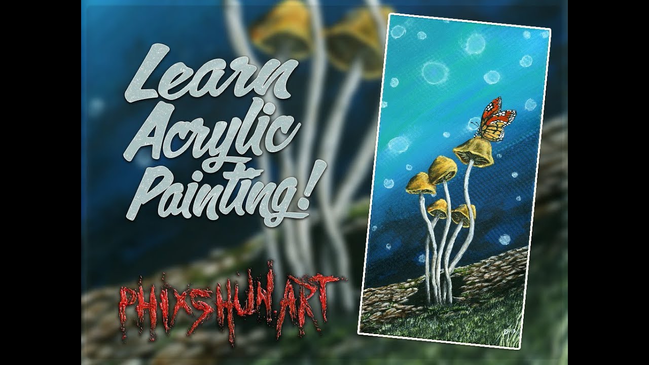 Monarch Pose | Phixshun Art Studio | Acrylic Painting - YouTube