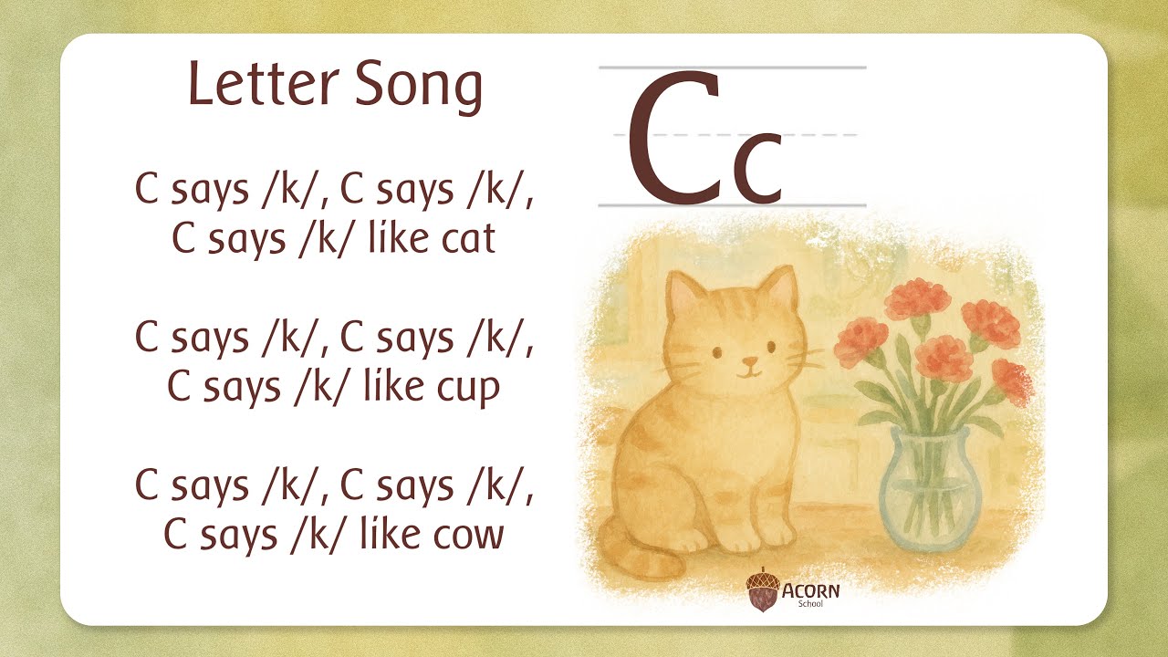 Letter C Song: Waldorf-Inspired Phonics Foundations | Acorn School ...