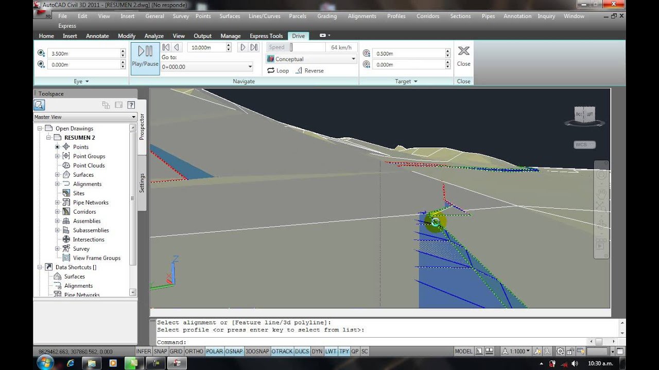 TUTORIAL DE AUTOCAD CIVIL 3D, CURSO CIVIL 3D Capitulo 9-4 - YouTube