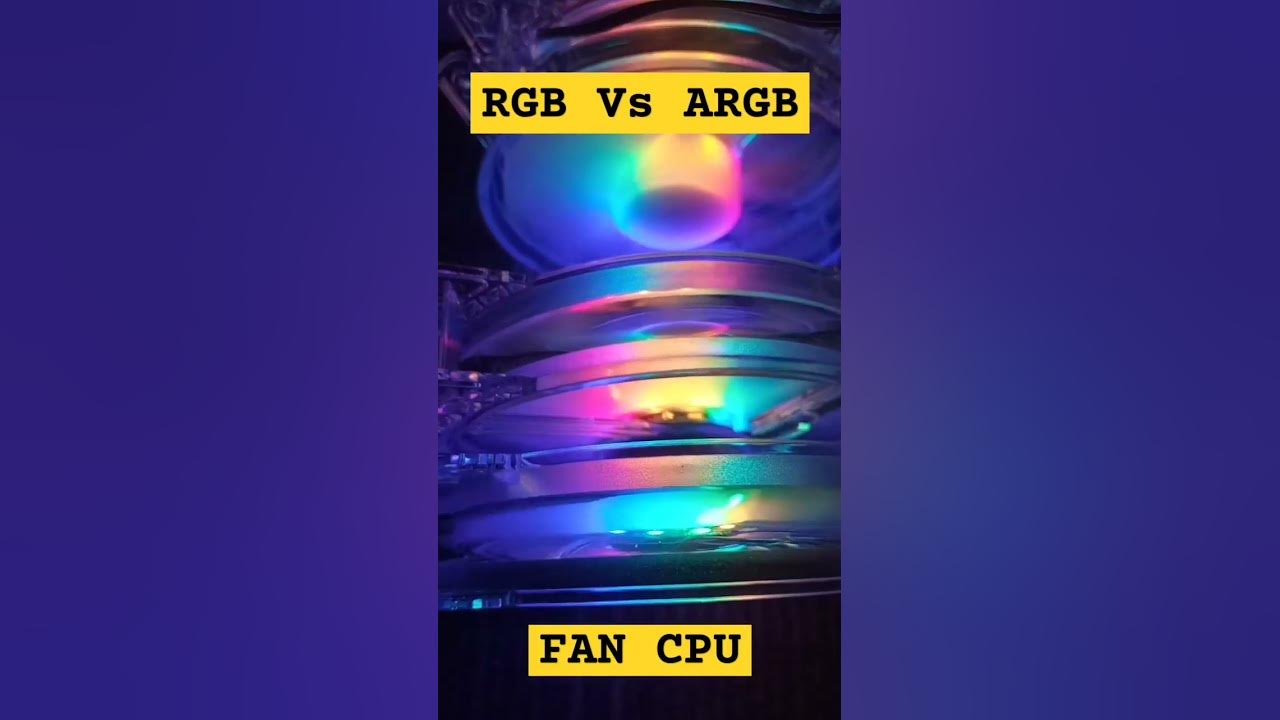 RGB vs ARGB Lamp Fan - YouTube