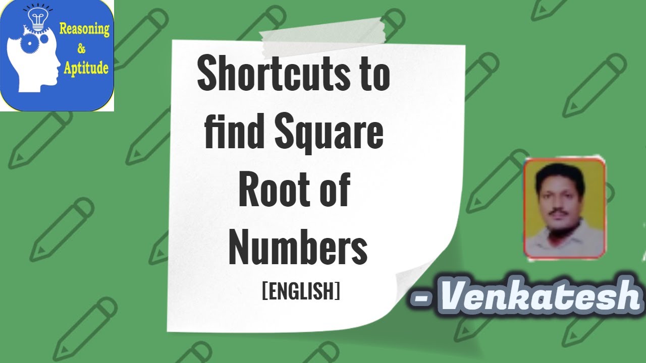 Shortcuts to find Square Roots of Numbers in English | Reasoning ...