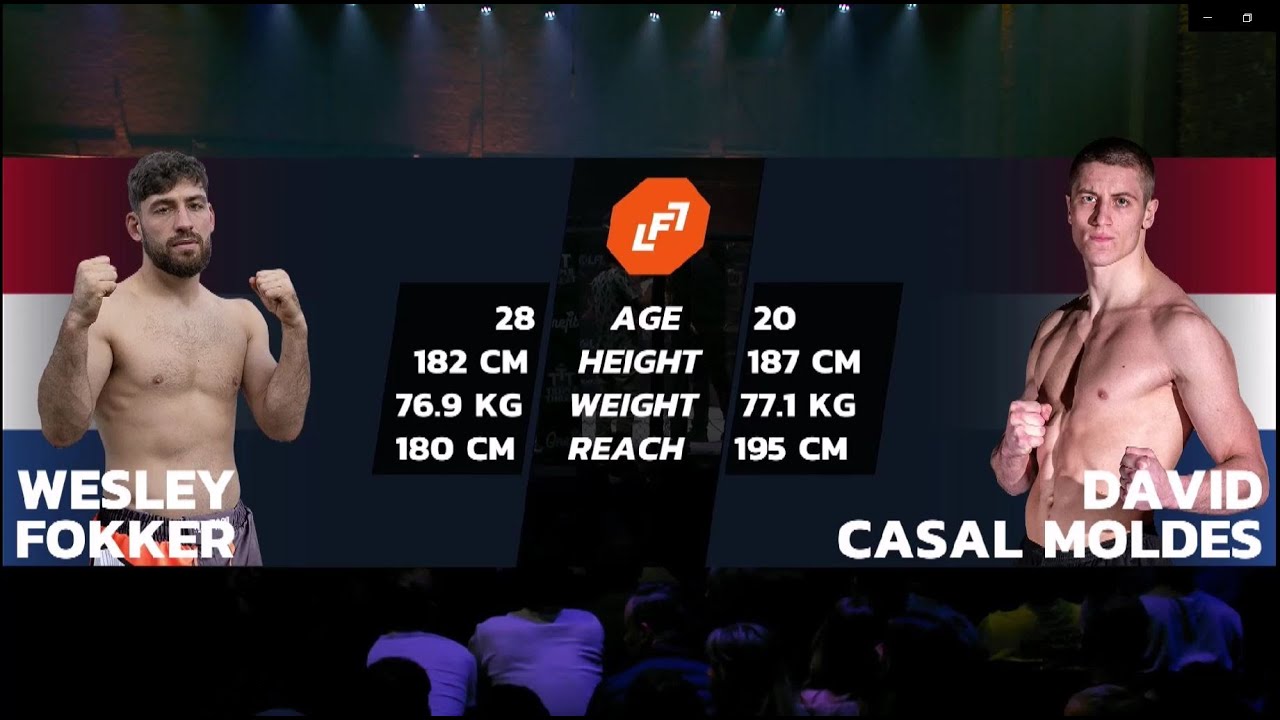 LFL 6 Full Fight: David Casal Moldes VS Wesley Fokker - YouTube