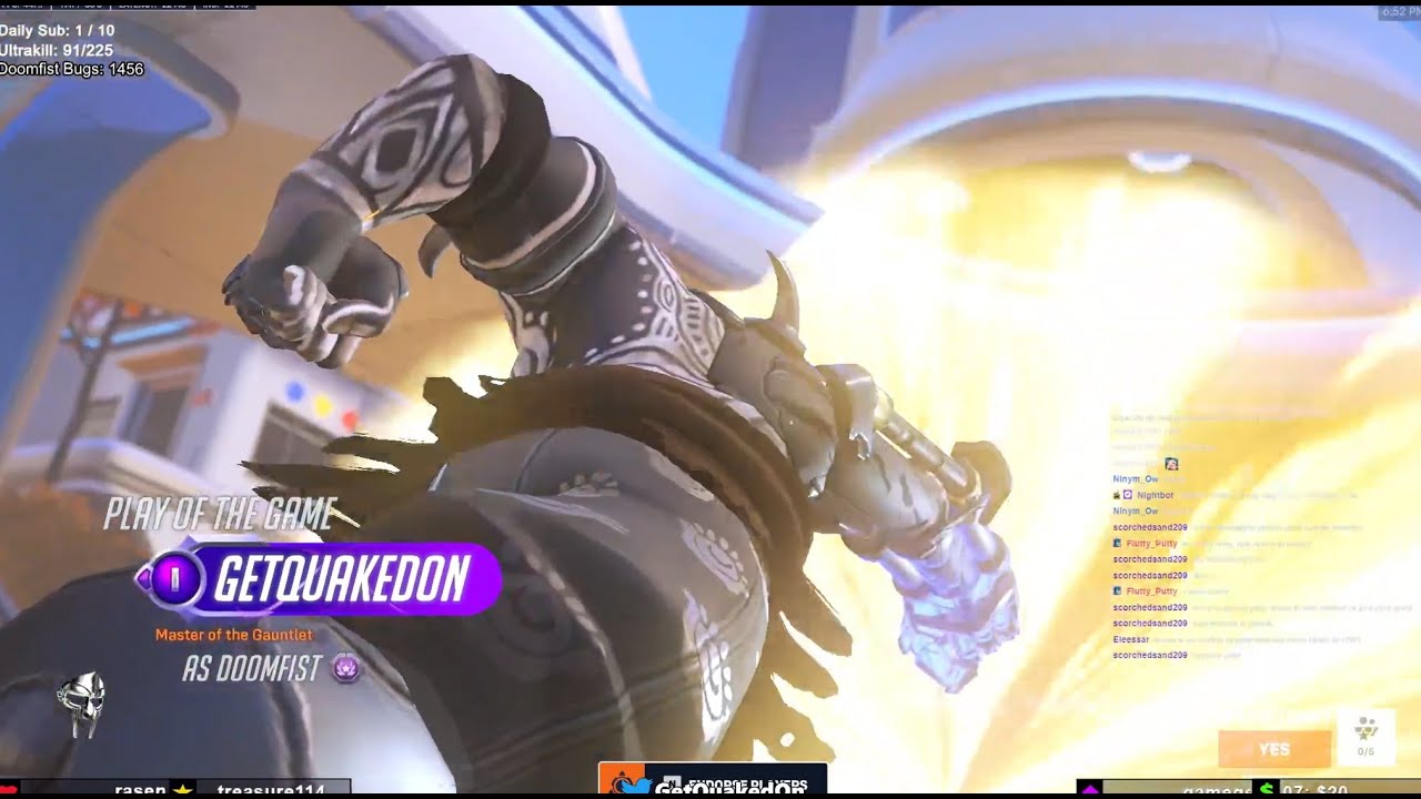 Overwatch 2 Rollout Doomfist God GetQuakedOn Assassin Of Busan -POTG ...