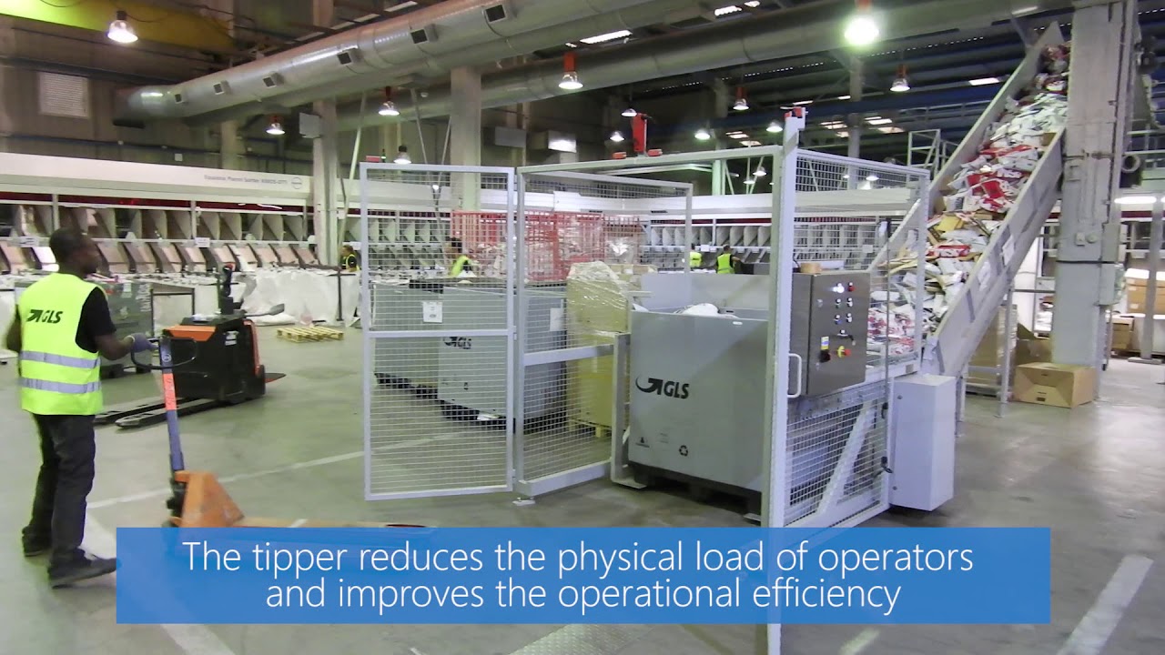 Automatic sorter infeed from platform - YouTube