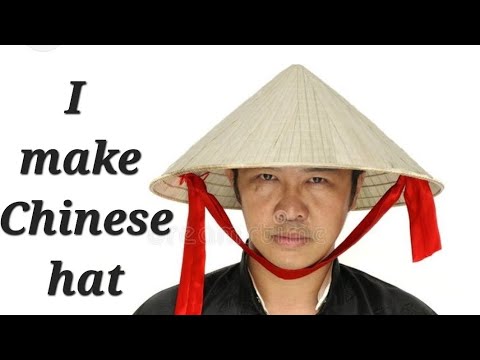 Me make Chinese hat for my camera roof - YouTube