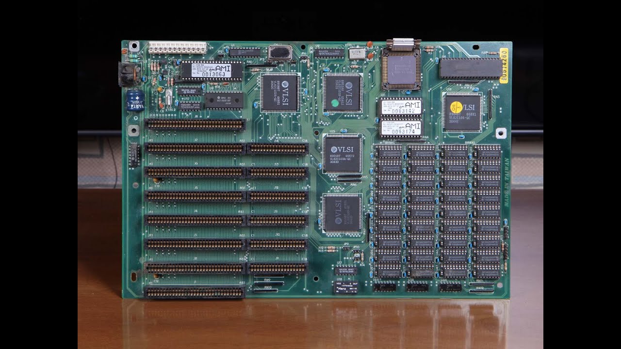 Материнская плата intel 286 /10MHz + 287/6MHz - YouTube
