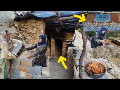 Homeless life in an abandoned cave: Building a shelter at the highest point on earth