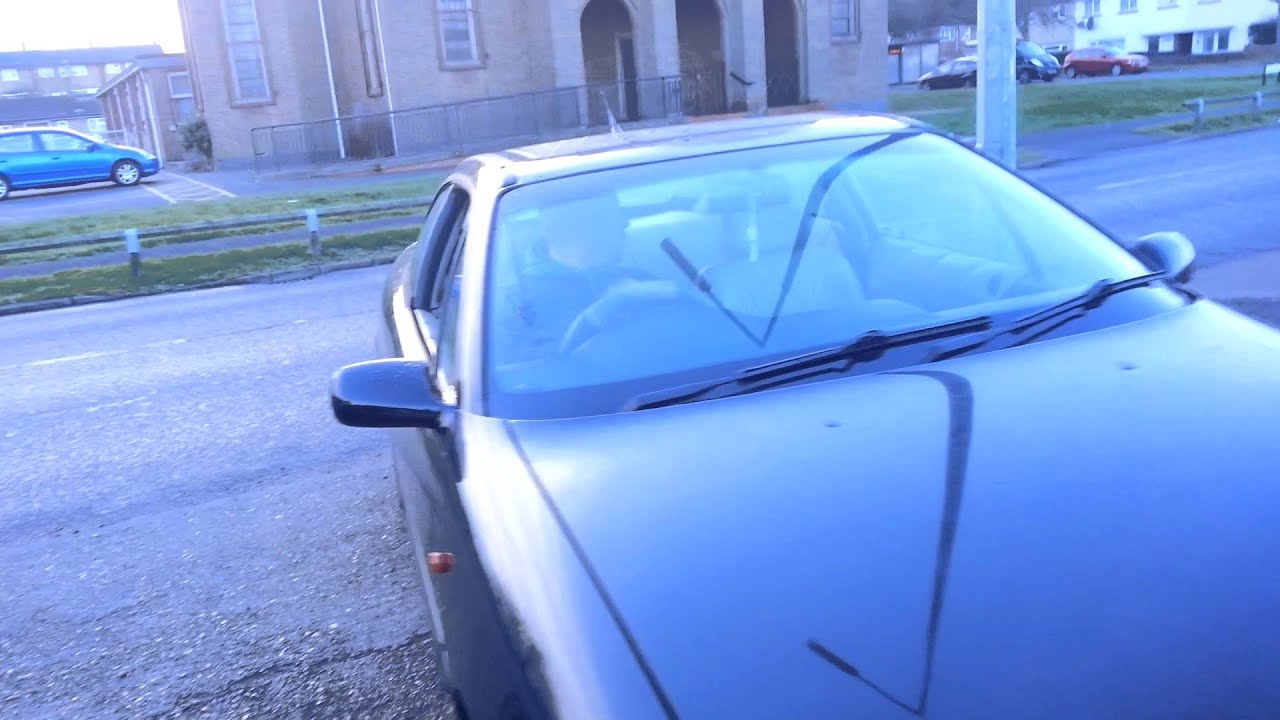 First test drive of the Saab B204e powered Calibra SE5 - YouTube