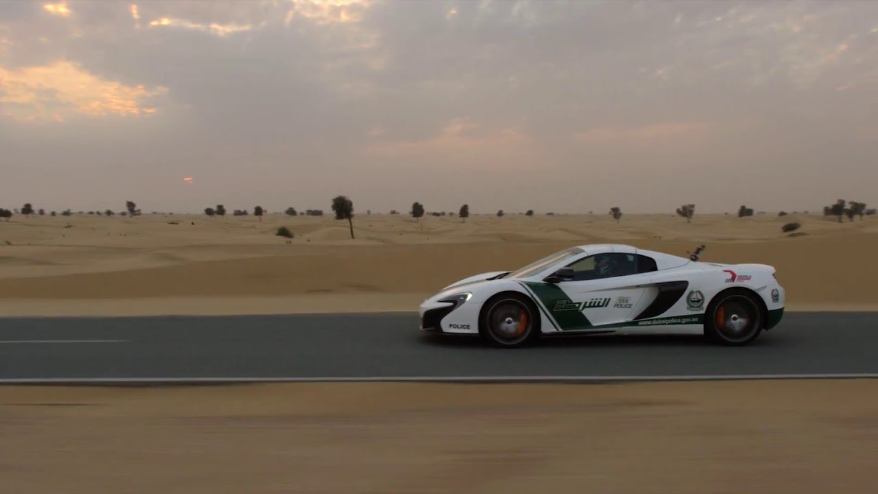 Drone Races McLaren Super Car Police - YouTube