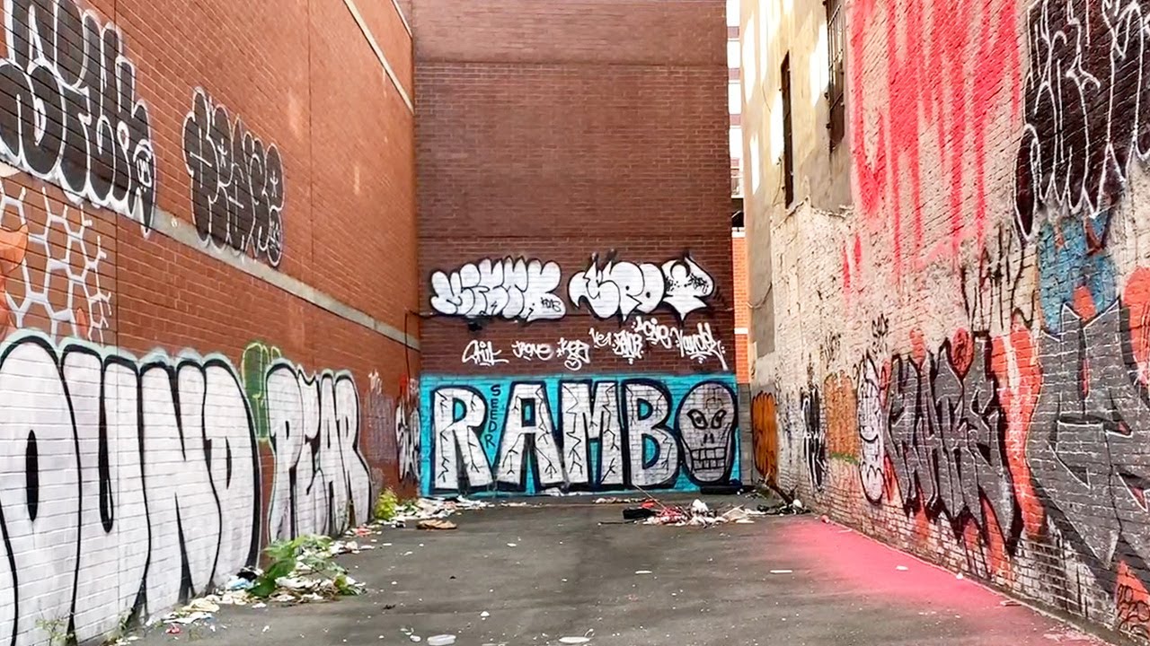 Rambo R.I.P. and Lower East Side NYC Graffiti Walk - YouTube