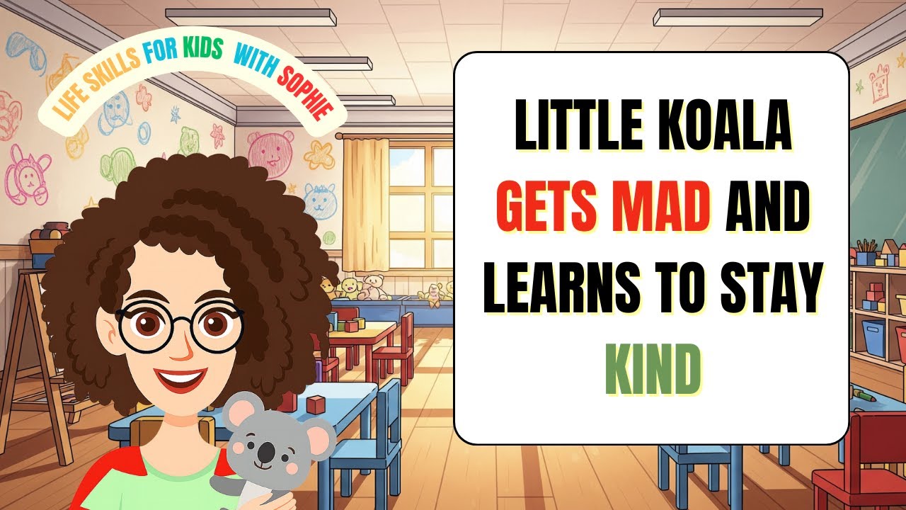 Little Koala Gets Mad And Learns To Stay Kind | Kids Learning Story ...