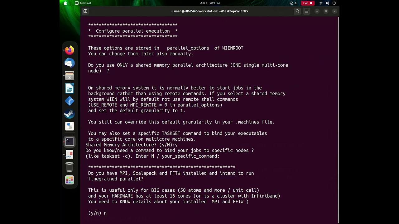 install Wien2k using TERMINAL - YouTube