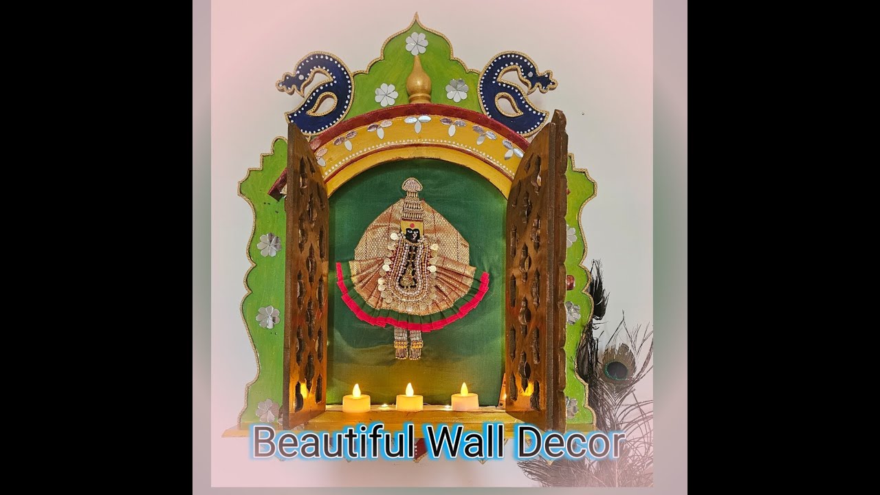 Beautiful wall decor || Customize wall decor || दसरा special महालक्ष्मी ...