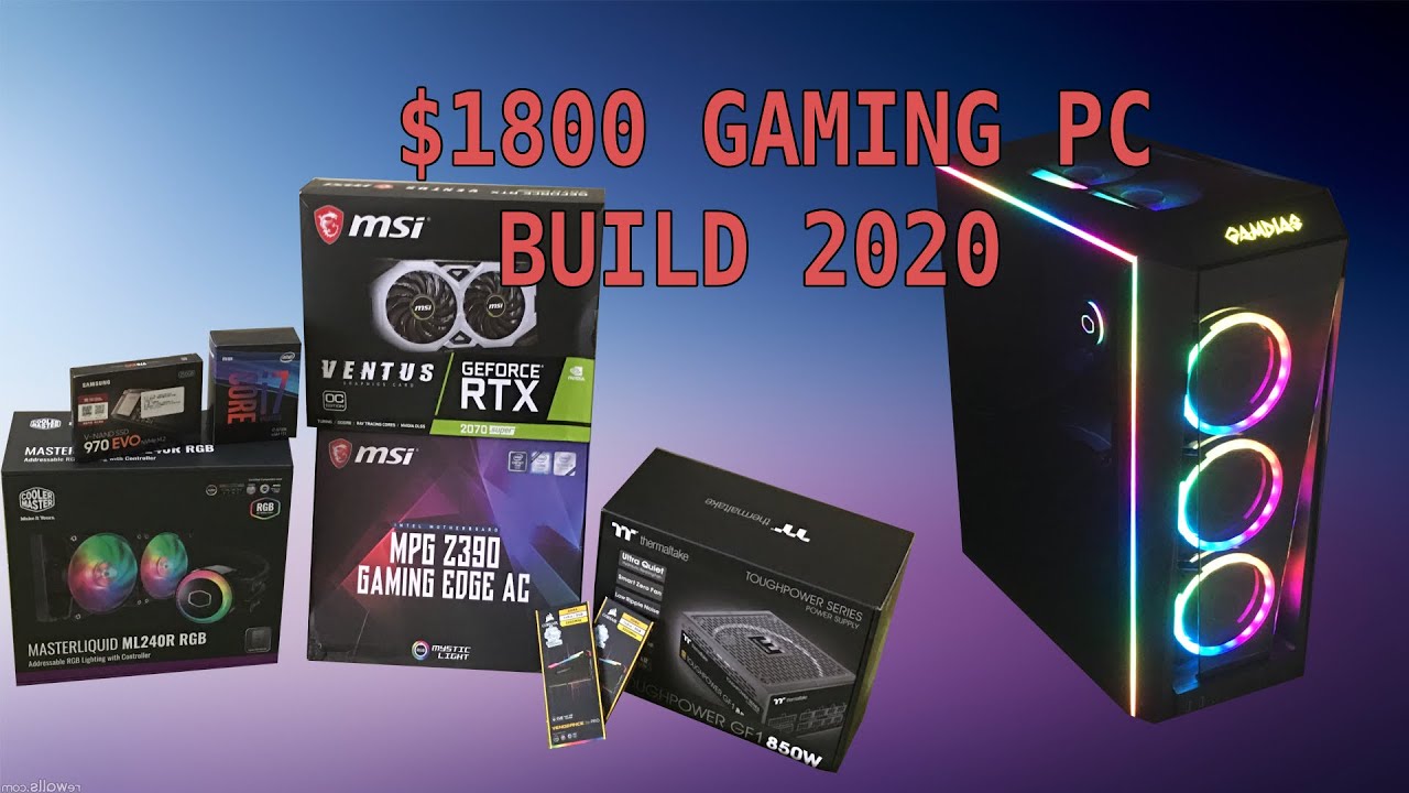 EPIC $1800 GAMING PC BUILD 2020 | RTX 2070 SUPER, CORE i7 9700K ...