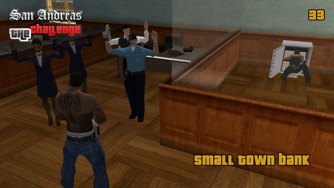 GTA SA The Challenge Mod | Small Town Bank #33 - YouTube