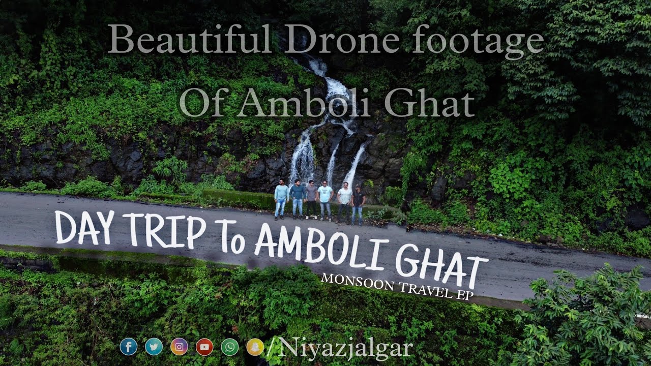 Amboli Ghat Waterfalls | Drone view | Kavalshet point Amboli | Monsoon ...