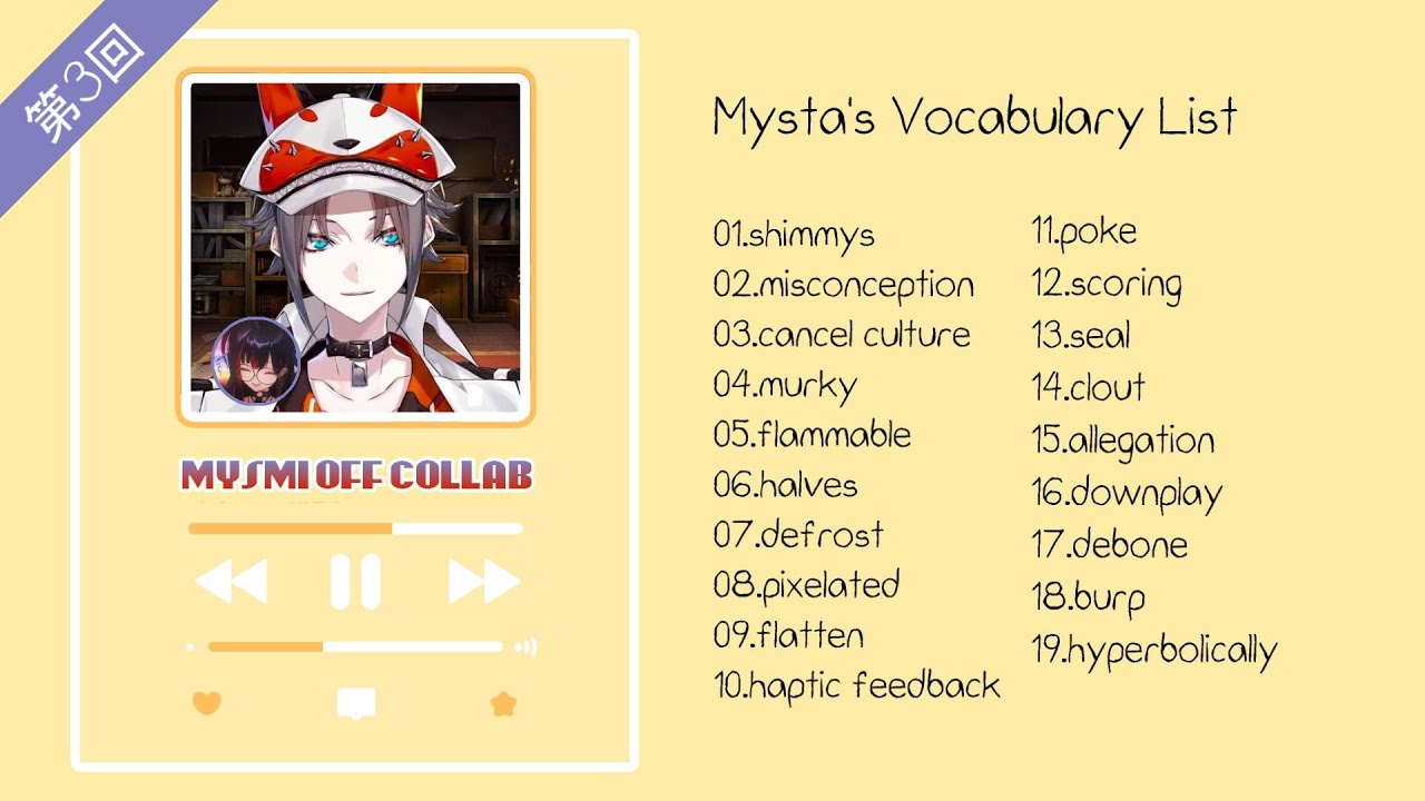 ミスタとミカから学ぶ英単語part3 MYSMI OFF COLLABより【NIJISANJI EN| Mysta Rias/Mika ...