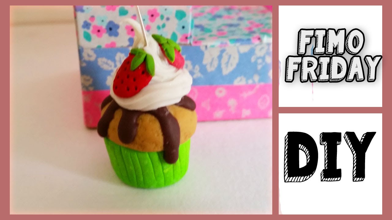 Polymer Clay Whipped Cream Cupcake Tutorial - Fimo Friday #14 - YouTube