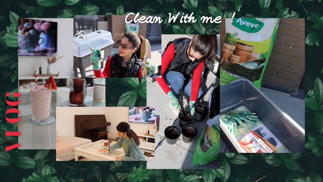 Clean With Me: Λαχανικά στο Μπαλκόνι - Δουλειές στο Σπίτι - Γρήγορο ...