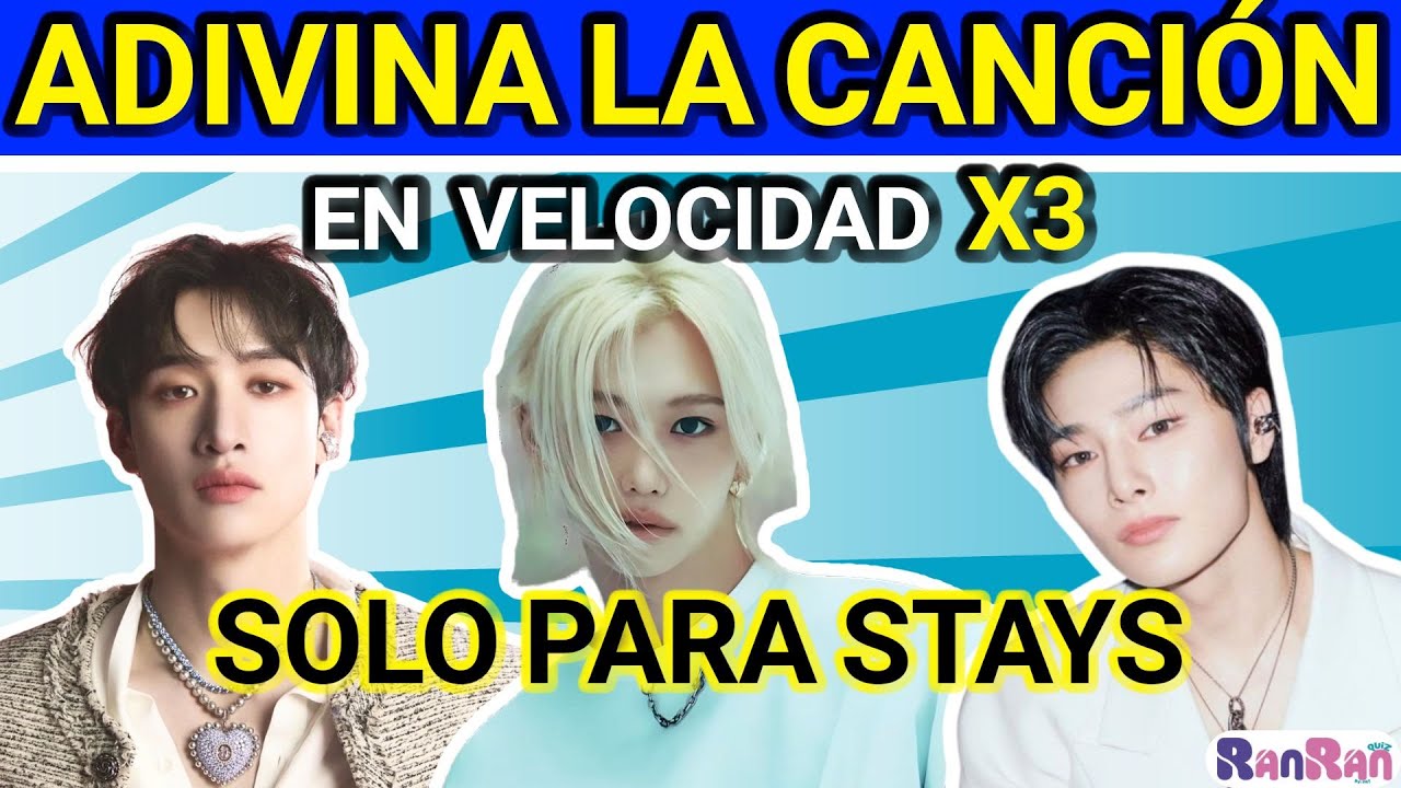 Adivina la Canción de Stray Kids en 4 Segundos con Velocidad x3 - RanRan Quiz By Pat - YouTube
