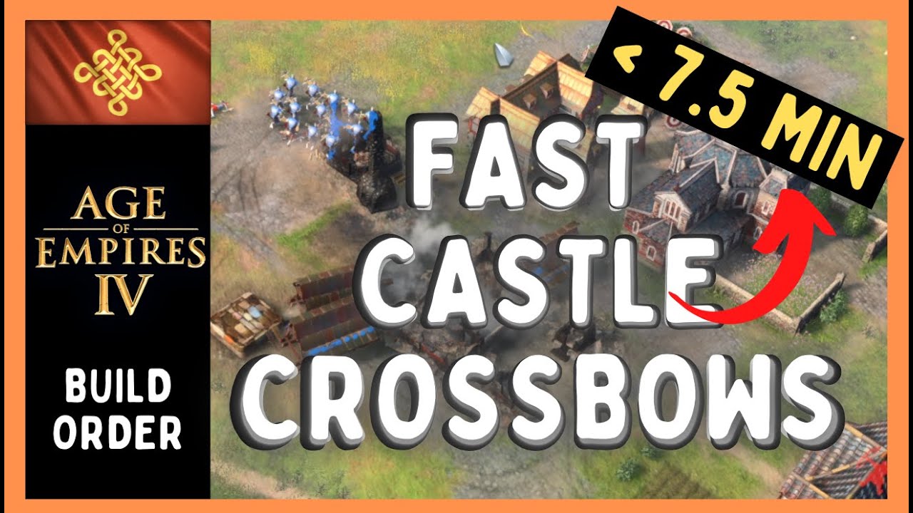 Age of Empires 4 Chinese Fast Castle | AOE 4 Crossbowman Rush - YouTube