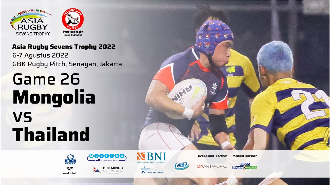 Game 26 Cup QF Men - Mongolia vs Thailand (Asia Rugby Sevens Trophy ...