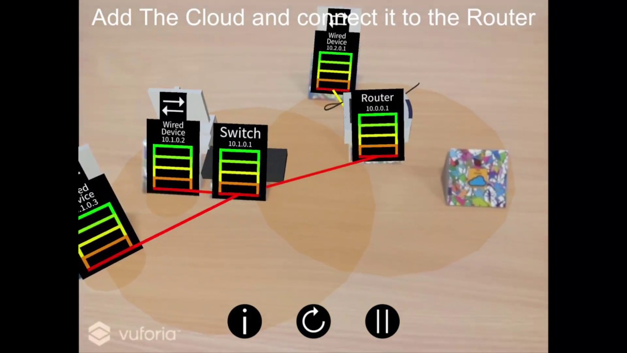 Using the Augmented Reality TCP/IP Networking Simulation - YouTube