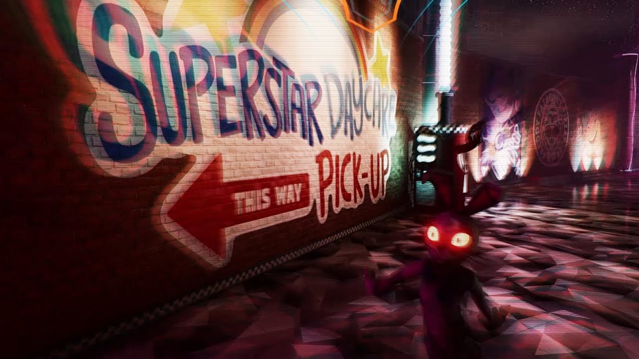 Vanny Acting Sus Near Superstar Daycare in FNAF Security Breach - YouTube