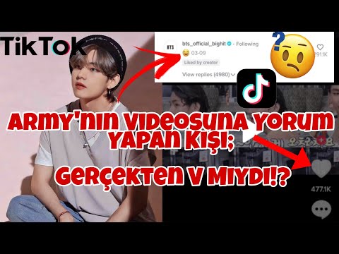 ARMY'nin Videosuna Yorum Yapan Kişi; Gerçekten V Miydi!?