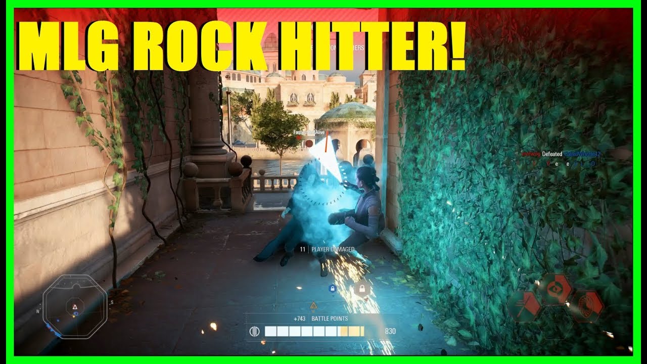 Star Wars Battlefront 2 - PRO MLG ROCK HITTER KILLSTREAK! - YouTube