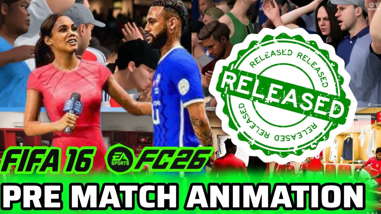 FIFA 16 MOD FC26 ( CARRIER MOD FULL PRE MATCH ANIMATION) WITH TUTORIAL HOW TO EXTRACT - YouTube