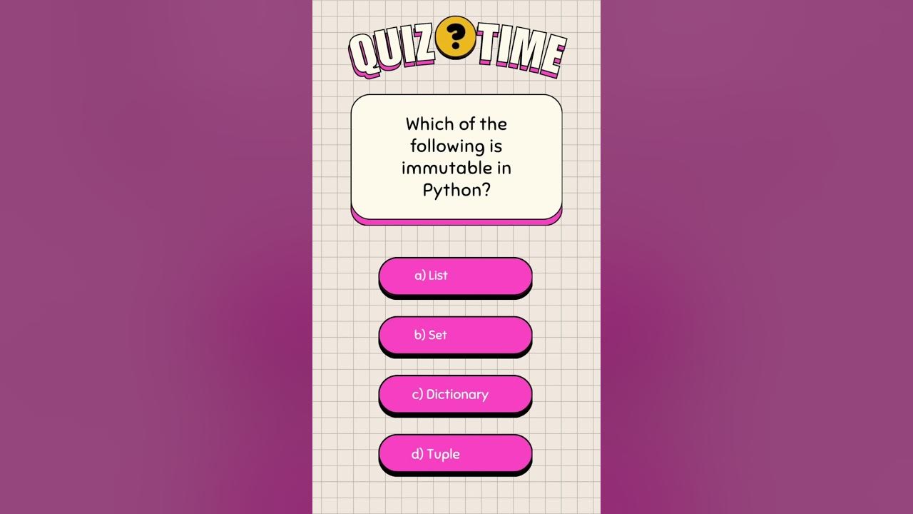 Pythonprogrammingpythonquizcodingquizpythonforbeginners