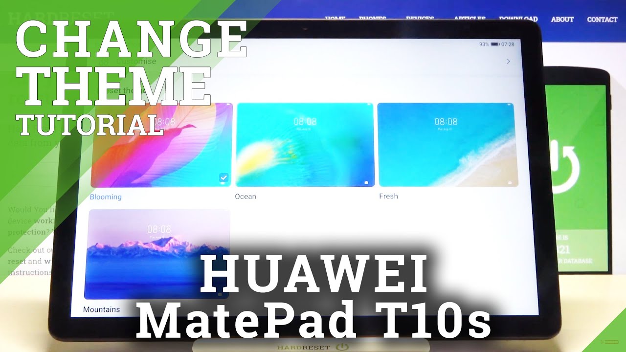 How to Change Device Theme on HUAWEI MatePad T10s – Set New Device ...