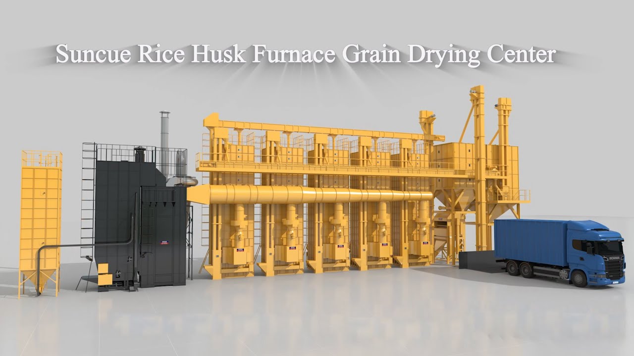 Husk Furnace Grain Drying Center-Indonesian - YouTube