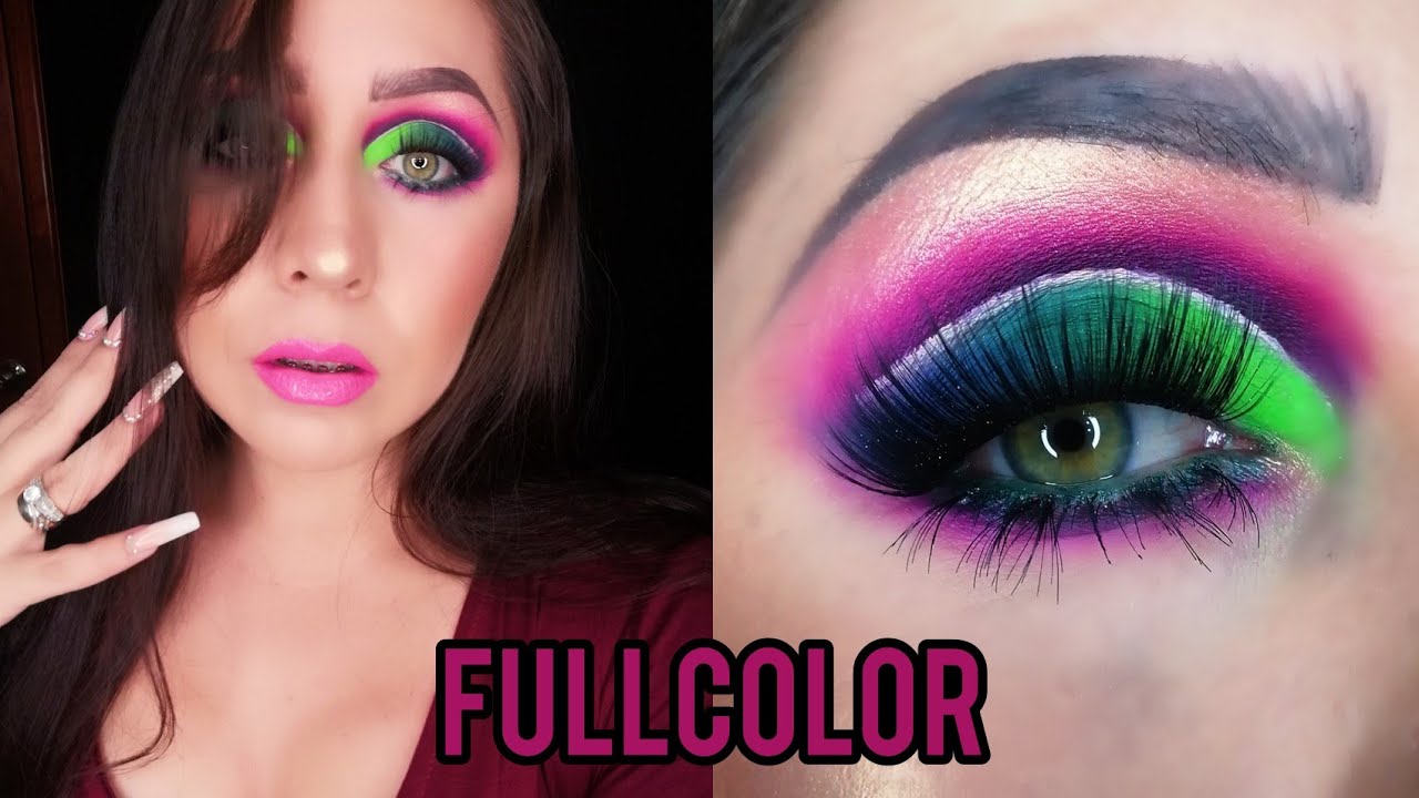 Makeup tutorial /full color paso a paso - YouTube