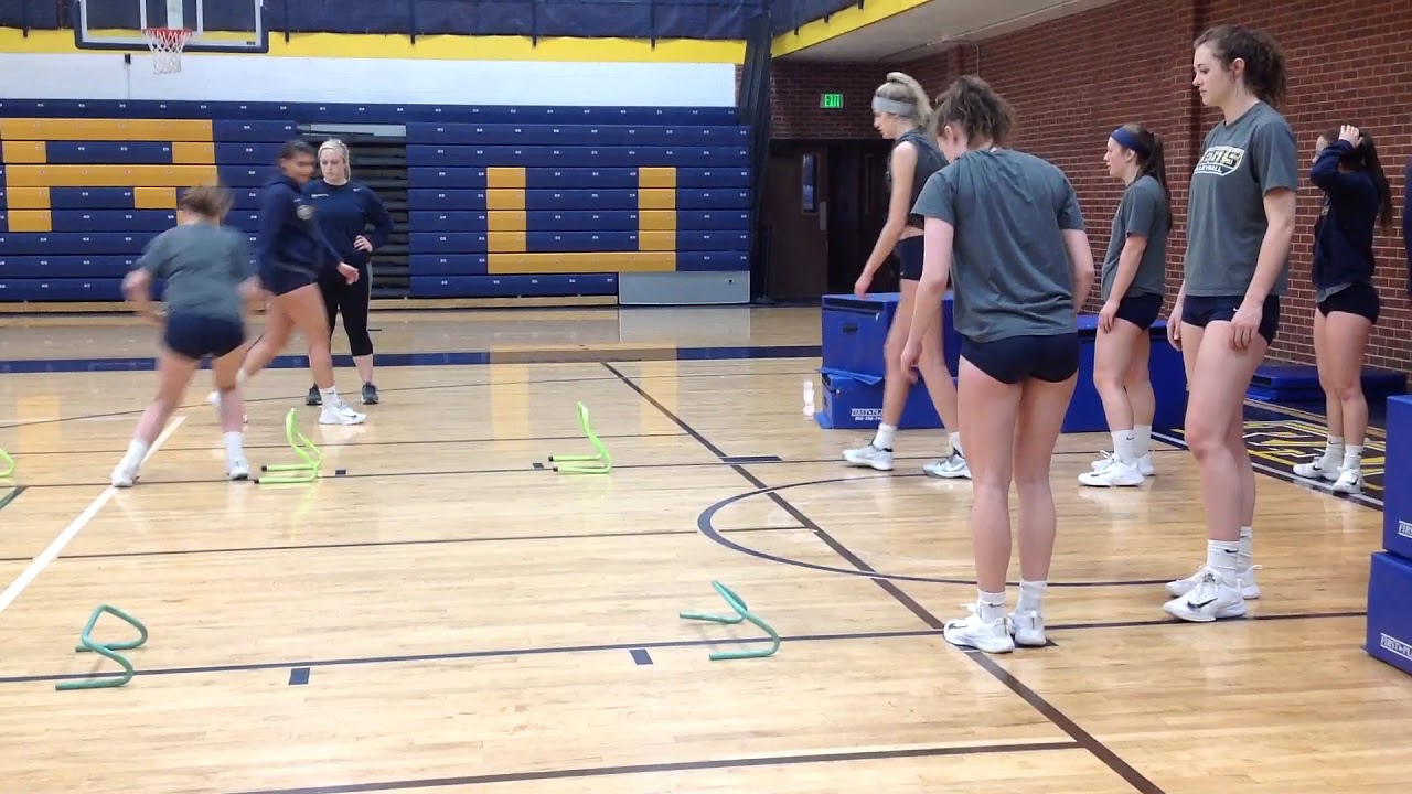 Lateral jumps over hurdles - YouTube