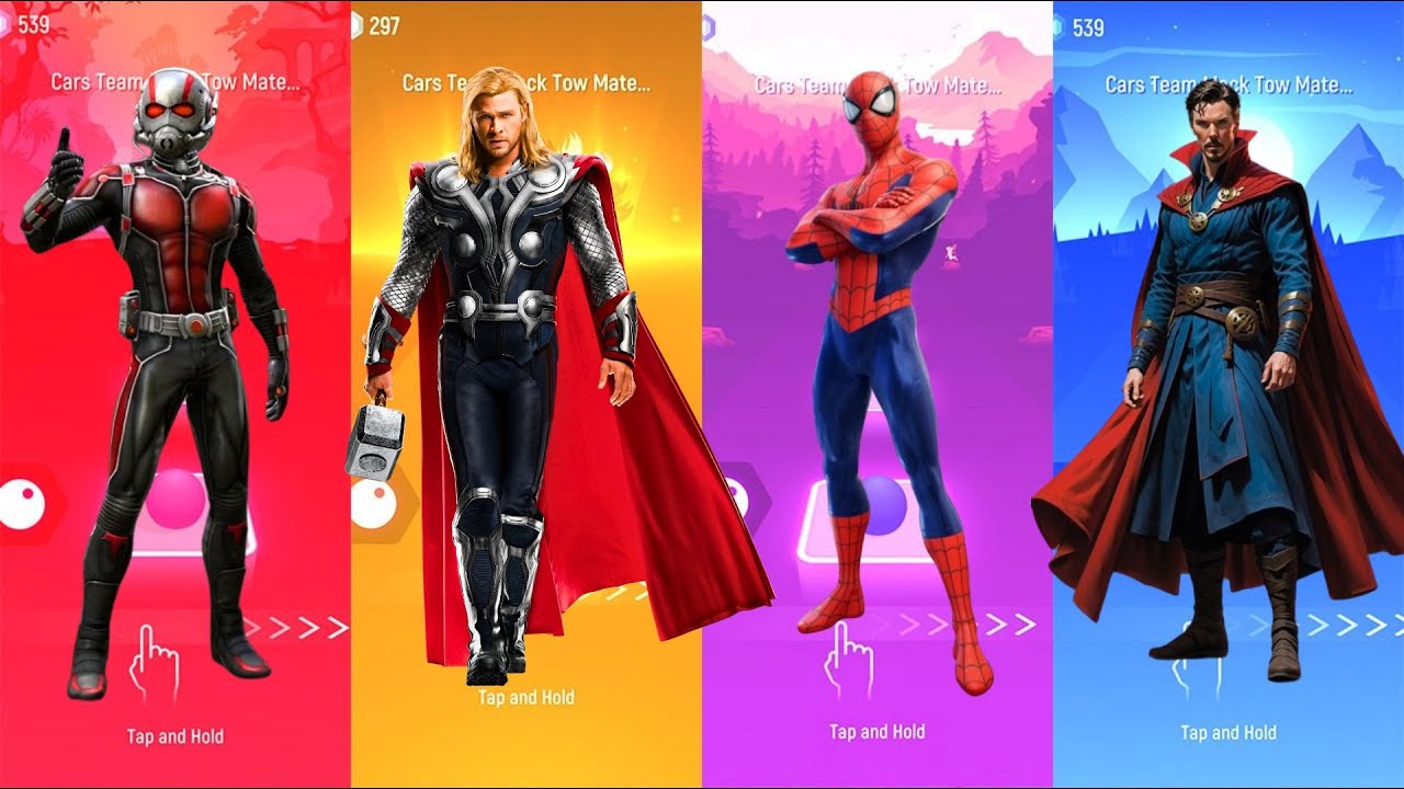 Epic Showdown: Ant Man vs Thor vs Spider Man vs Doctor Strange in Tiles ...