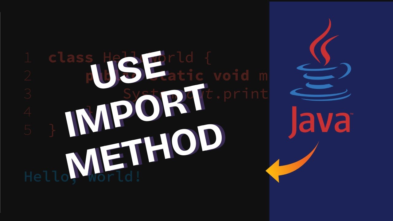 How to Use Import Method in Java 2025? - YouTube