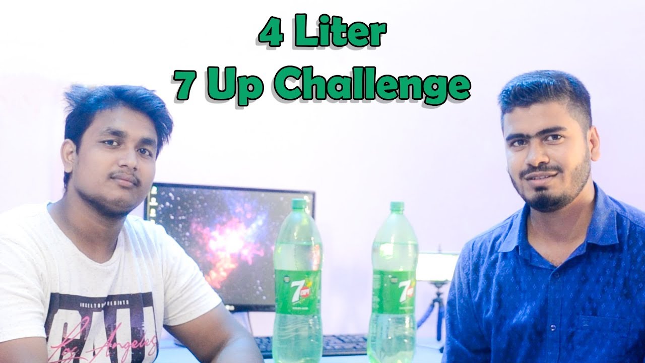 4 Liter 7 Up Bottle Drink Water Challenge | Drinking Games for 2 People ...