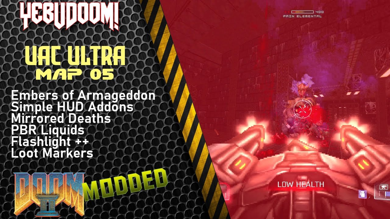 [PL] [Doom II] UAC Ultra | Map 05 | Mod: Embers of Armageddon - YouTube