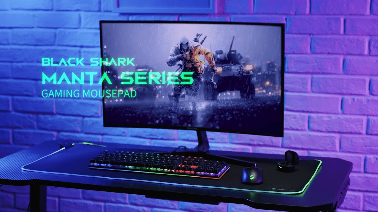 Manta Series | Black Shark RGB Mouse Pad - YouTube