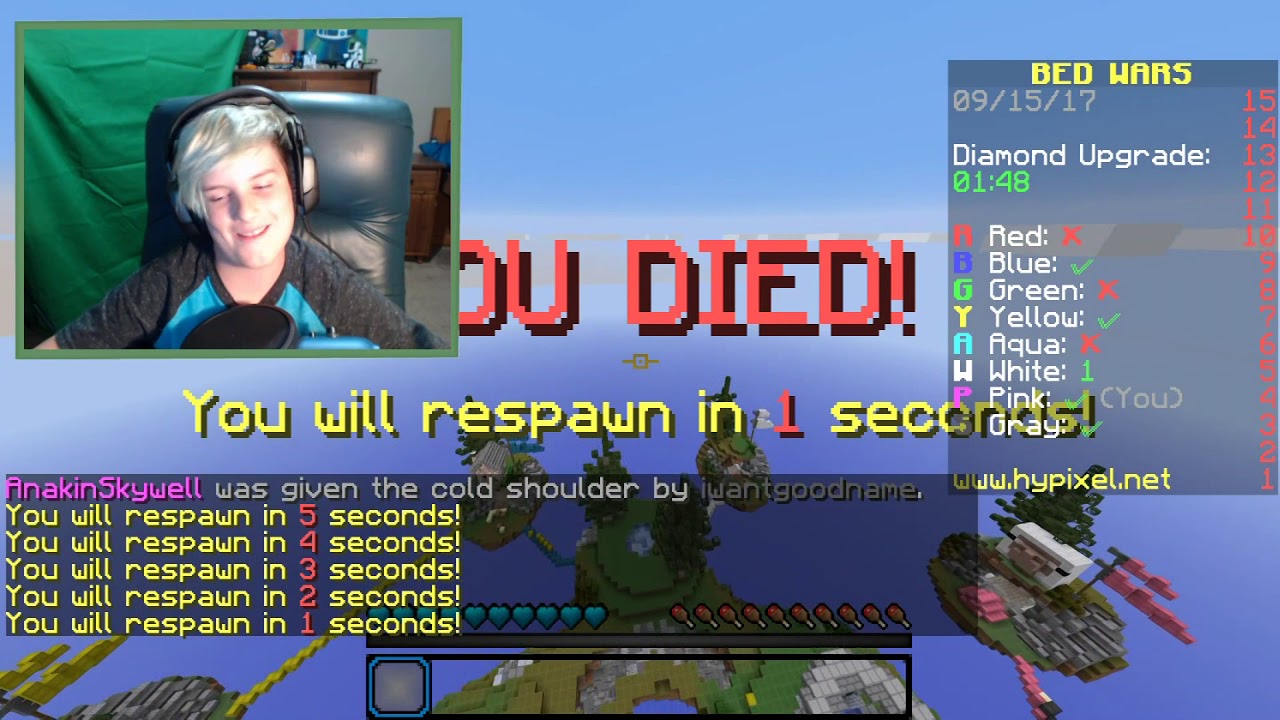 epic minecraft bedwars win - YouTube