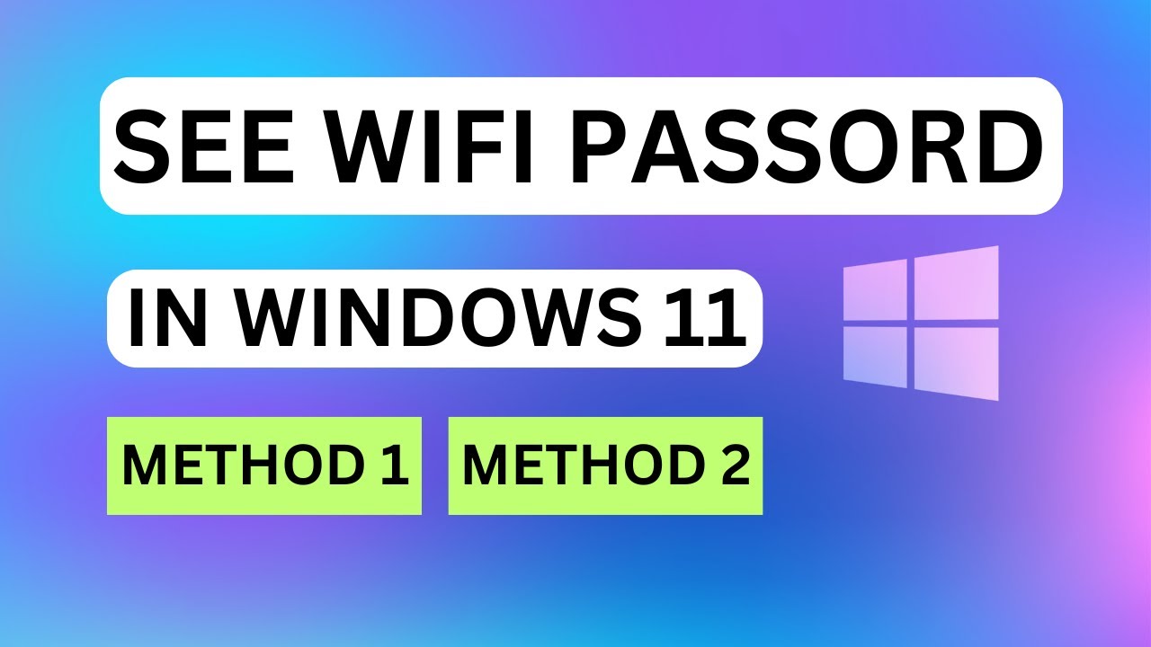 How to see saved wifi password in windows 11 - YouTube